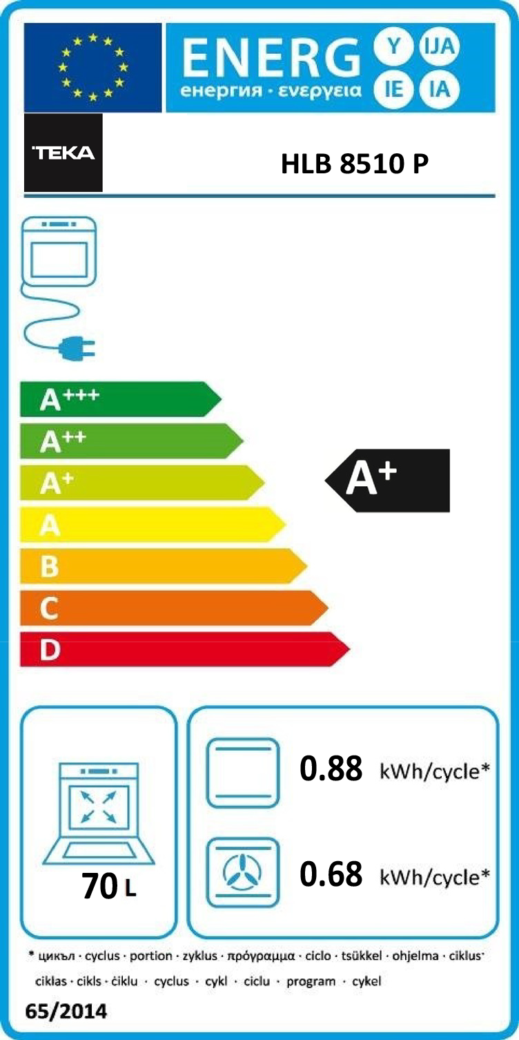 teka HLB 8510 P BK MAESTRO PIZZA vestavná trouba