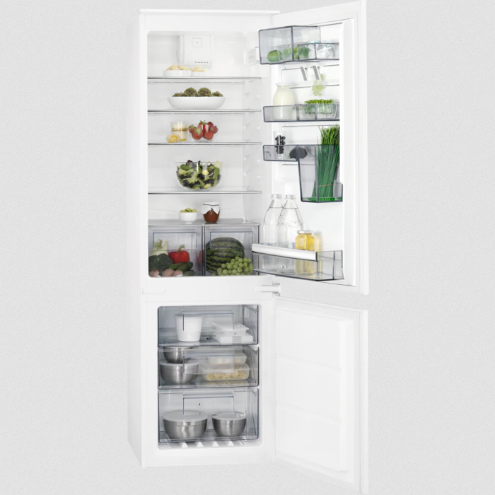 aeg Mastery CustomFlex SCE618E5TS vestavná kombinovaná lednice