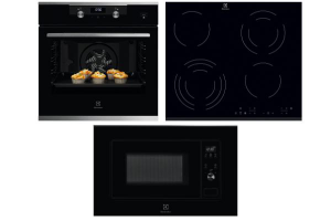 electrolux KODEH70X + LMS2203EMX + EHF6343FOK výhodný set